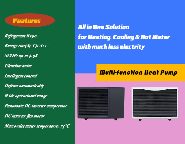 Heating, Cooling, and Hot Water with a Multi-Function Heat Pump